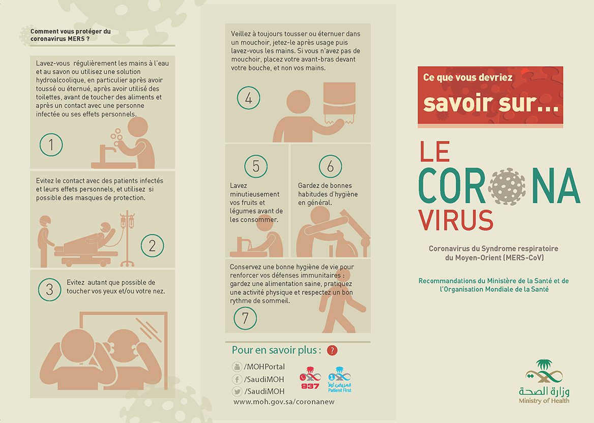 Awareness Publications - Corona virus (MERS-COV) Infographics